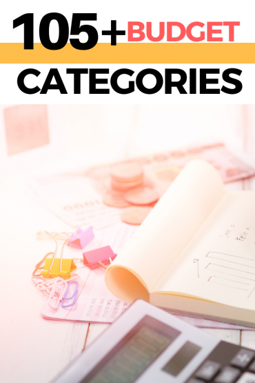 105+ Personal Budget Categories (Simple List)
