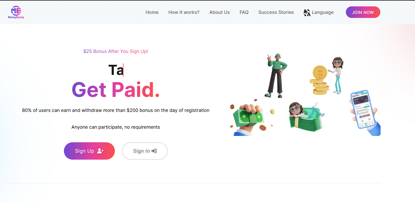 MoneyEasily App Review: You Won't Make $200+ (scam warning)