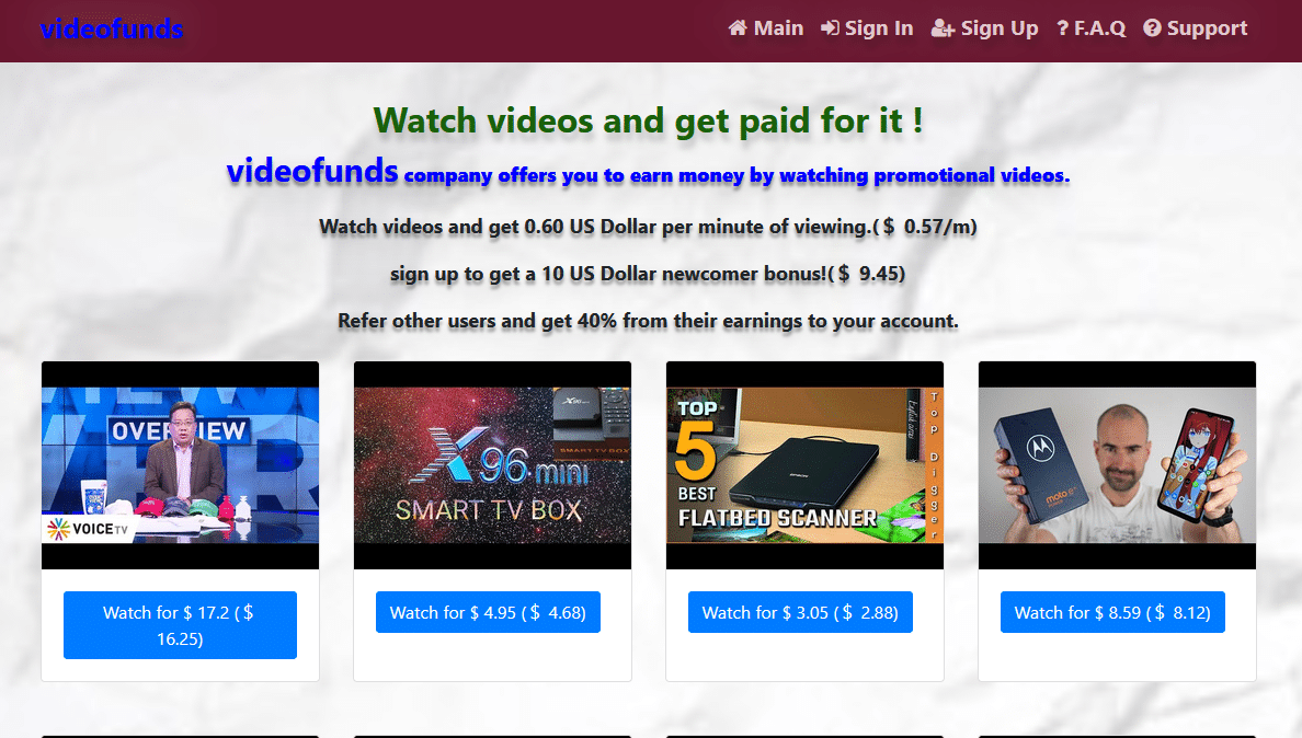 Videofunds.buzz Review: No, You Won't Make Money